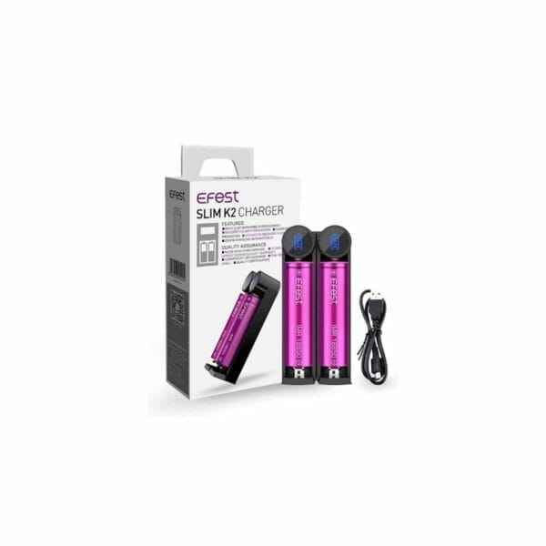 Efest Slim K1 Φορτιστής με USB Καλώδιο - Vape Travellers Shop